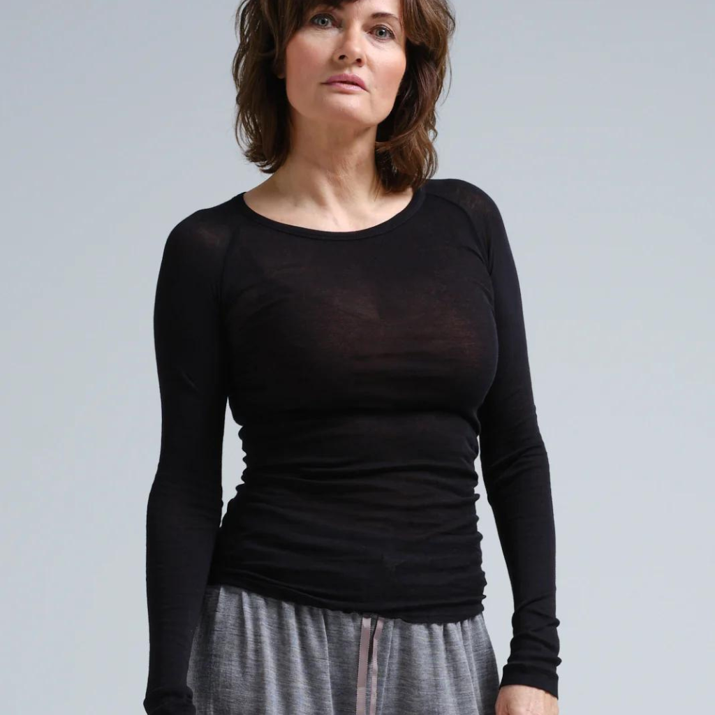 Seamless Basic | Elvira Langærmet | Black – CasaCasino